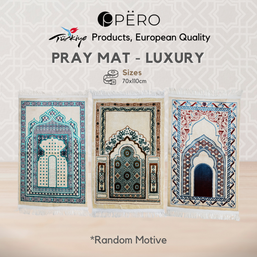 Jual Pero Sajadah Premium Tebal Turki Mix Motif Midi Emboss / Luxury ...