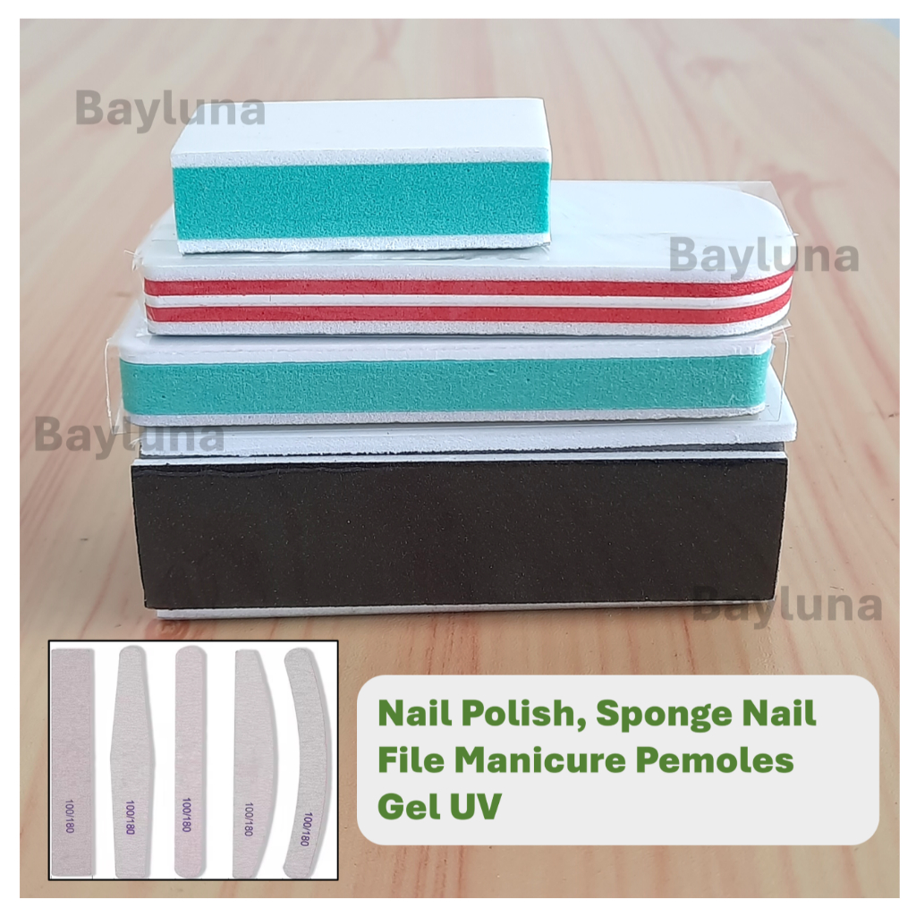 Jual BYL Double Sided Polishing Plate Walnut, Double Sided Nail Buffer ...