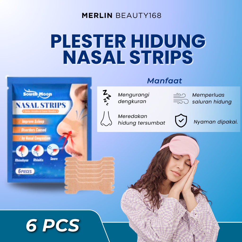 Jual South Moon Plester Hidung Nasal Strips 6pcs Nasal Ventilation ...