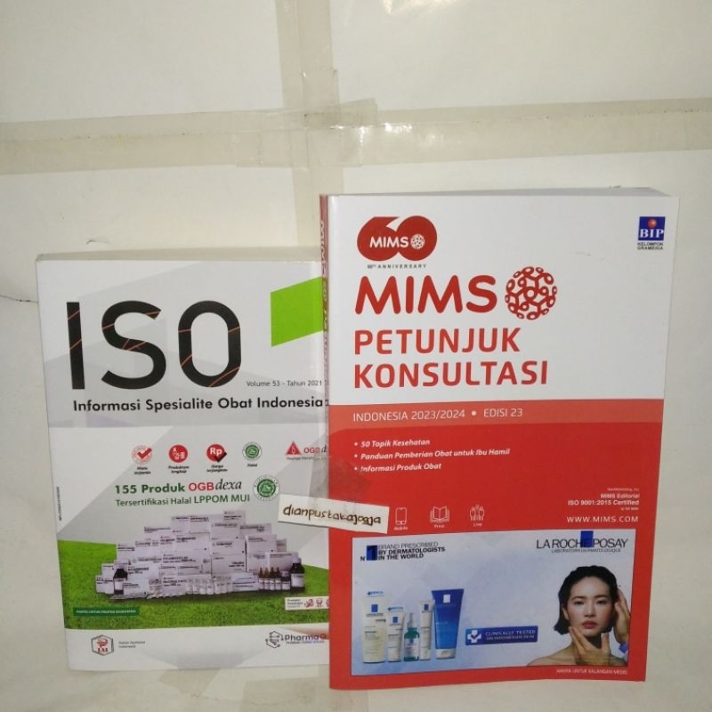 Jual PAKET 2 BUKU FARMASI ISO VOL 53 TAHUN 2021 DAN MIMS PETUNJUK ...