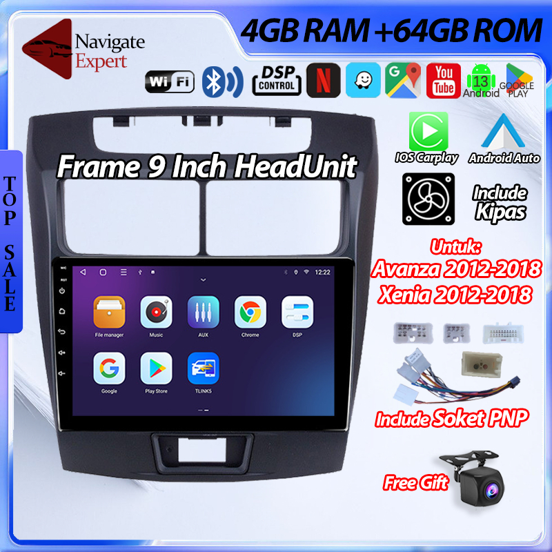 Jual 【Avanza/Xenia2012-2018】8G+128G Head Unit Android 13 Mobil 9inch IPS Screen Termasuk Frame ...