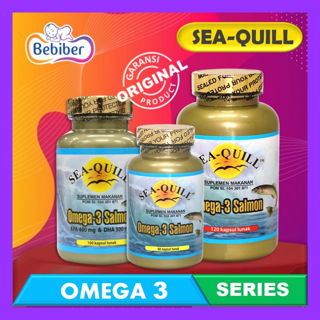 Jual Sea-Quill Omega 3 Salmon - Sea Quill Minyak Ikan - Seaquill - Vitamin Jantung dan darah ...