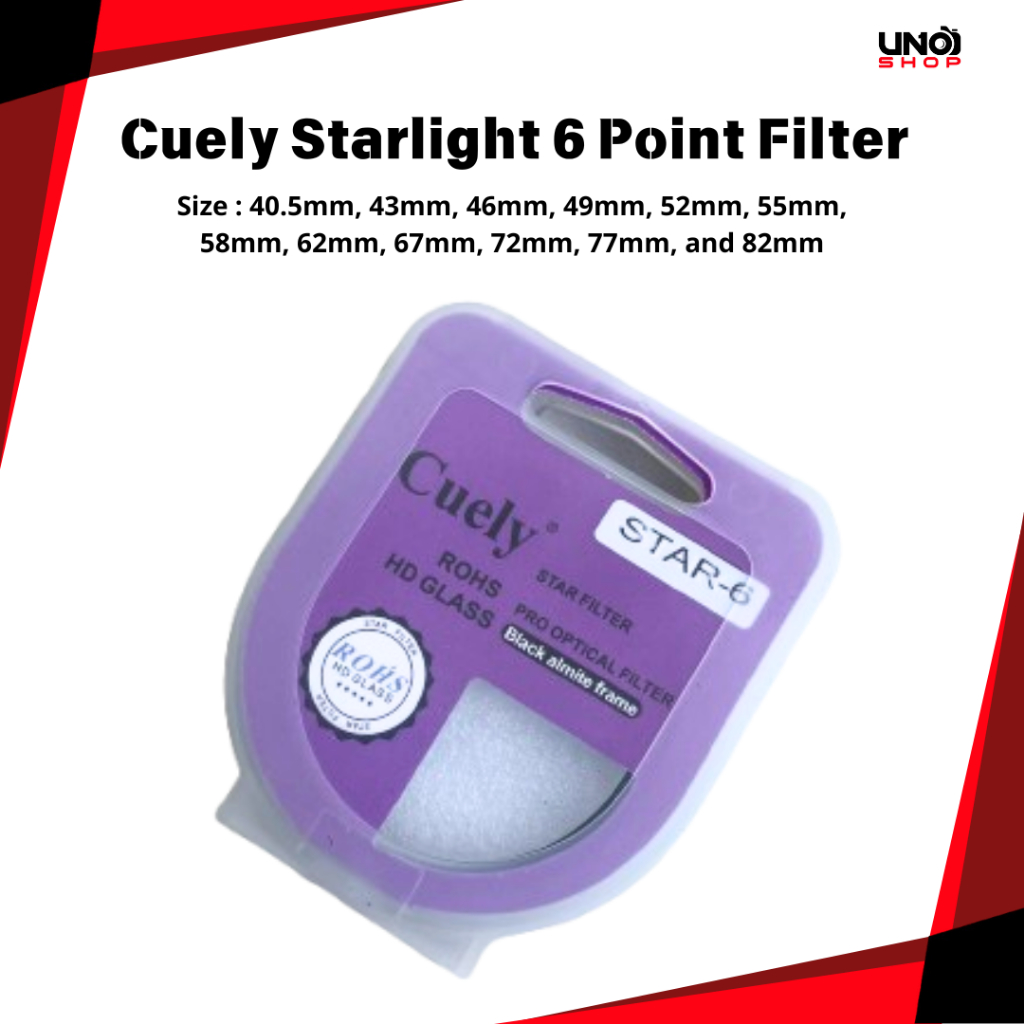 Jual Filter Starlight Efek 6 Poin Starburst - Filter Bintang | Shopee ...