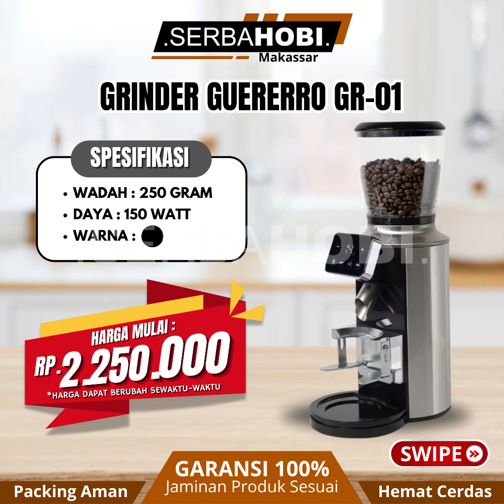 Jual Grinder Kopi Elektrik Guerrero GR-01 / Alat Penggiling Kopi ...