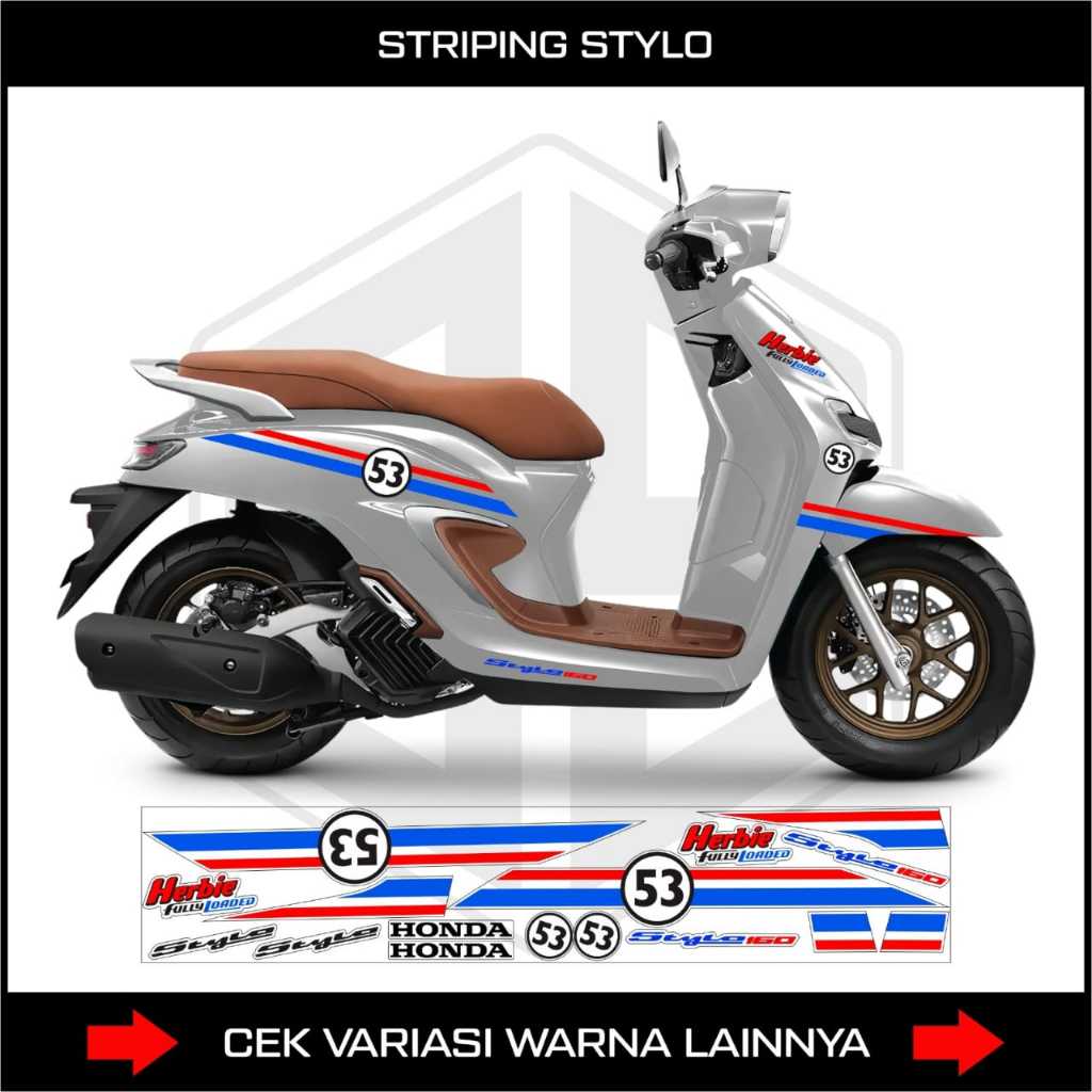 Jual STIKER STRIPING HONDA STYLO 160 HERBIE / STICKER LIST BODY MOTOR ...