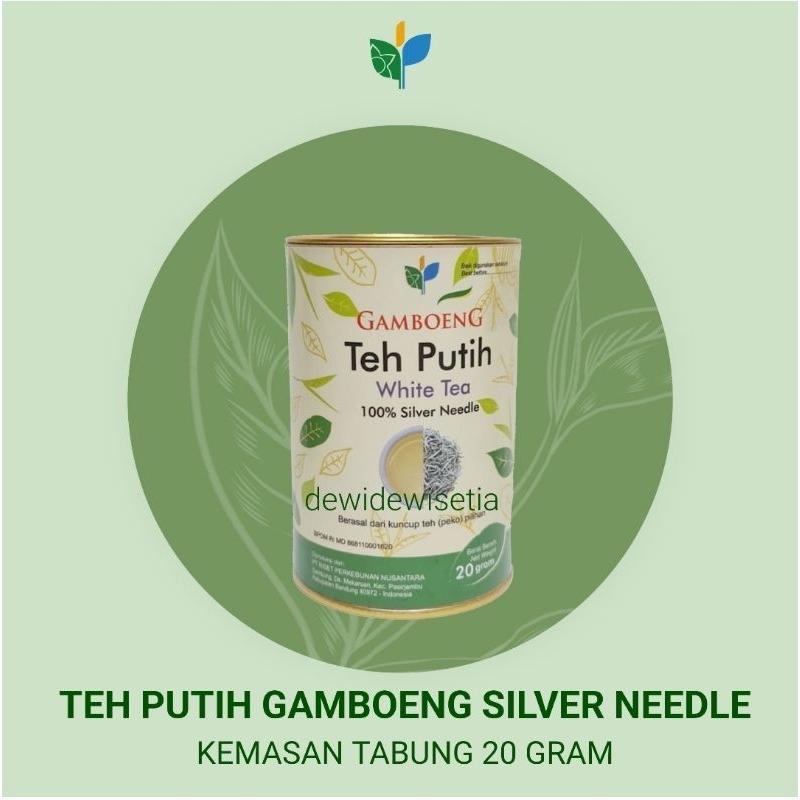 Jual Teh Putih Gamboeng Premium Silver Needle kemasan tabung komposit ...