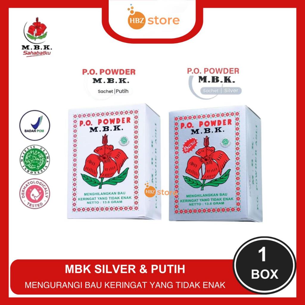 Jual MBK Powder Silver & Putih 1 Box 12 pcs - Deodorant Saset ...