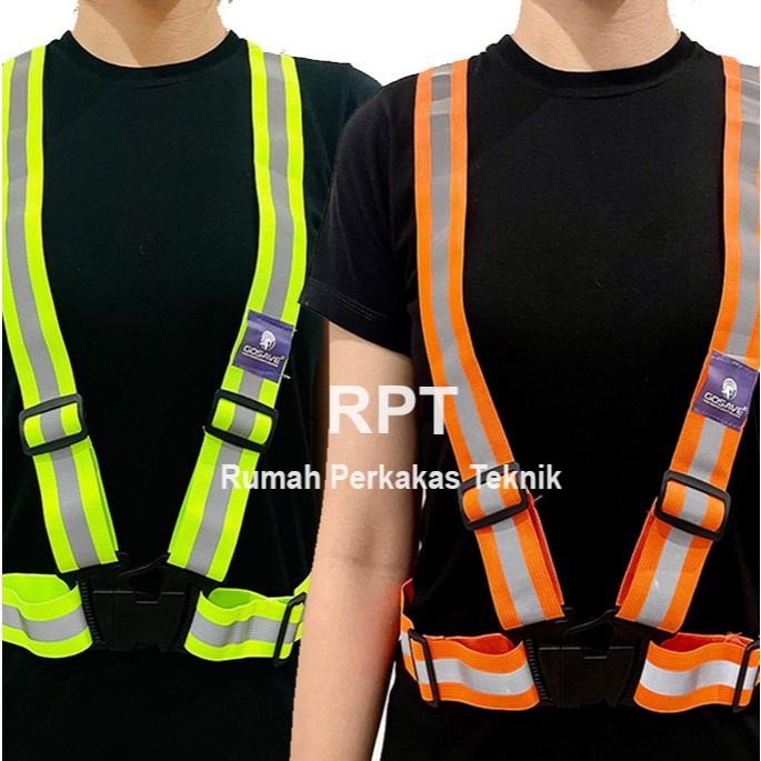Jual GOSAVE Safety Vest Scotlight Elastic / Rompi Safety Karet / Rompi ...
