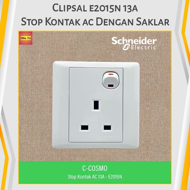 Jual Clipsal Stop Kontak AC Dengan Saklar E2015N 13A | Shopee Indonesia