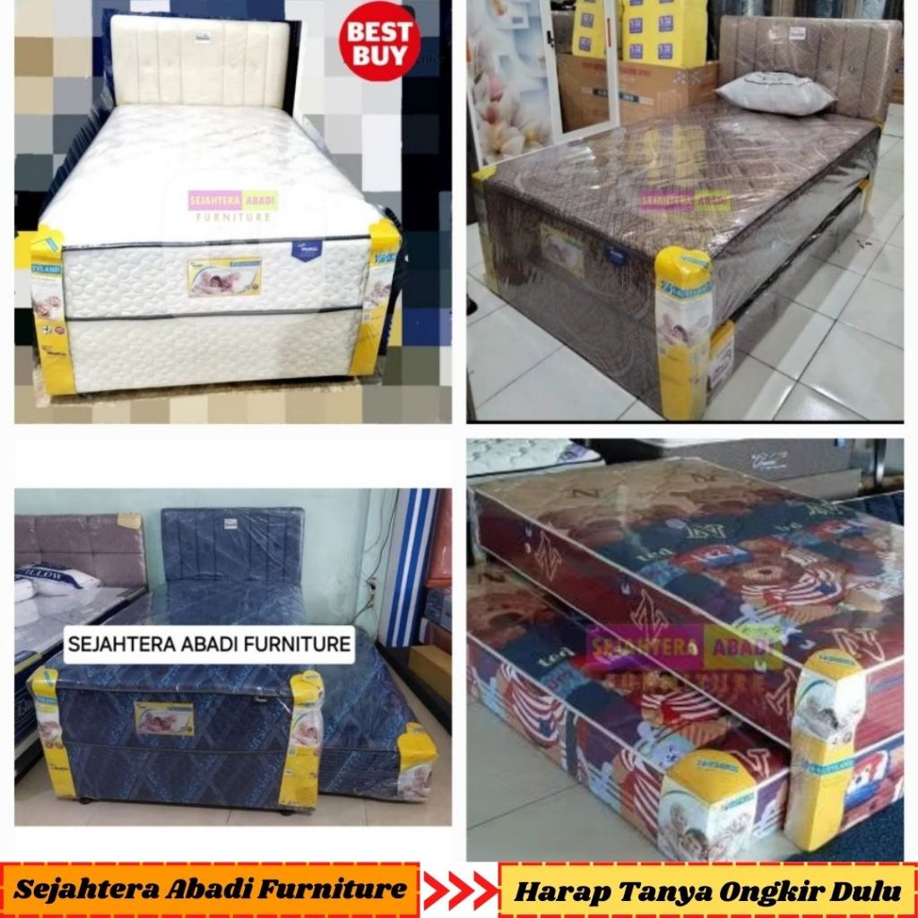 Jual american pillo springbed beautyland sorong 2in1 twin standard american springbed teenager ...