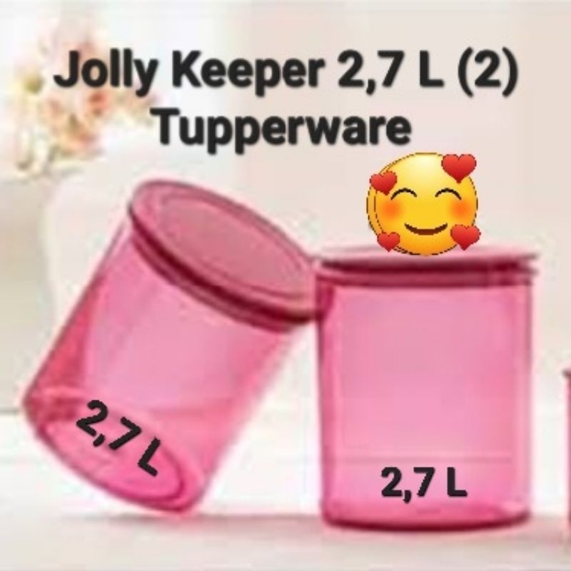 Jual Toples Jolly Keeper 2,7 L (2) Tupperware ( FREE Bubble Warp ...