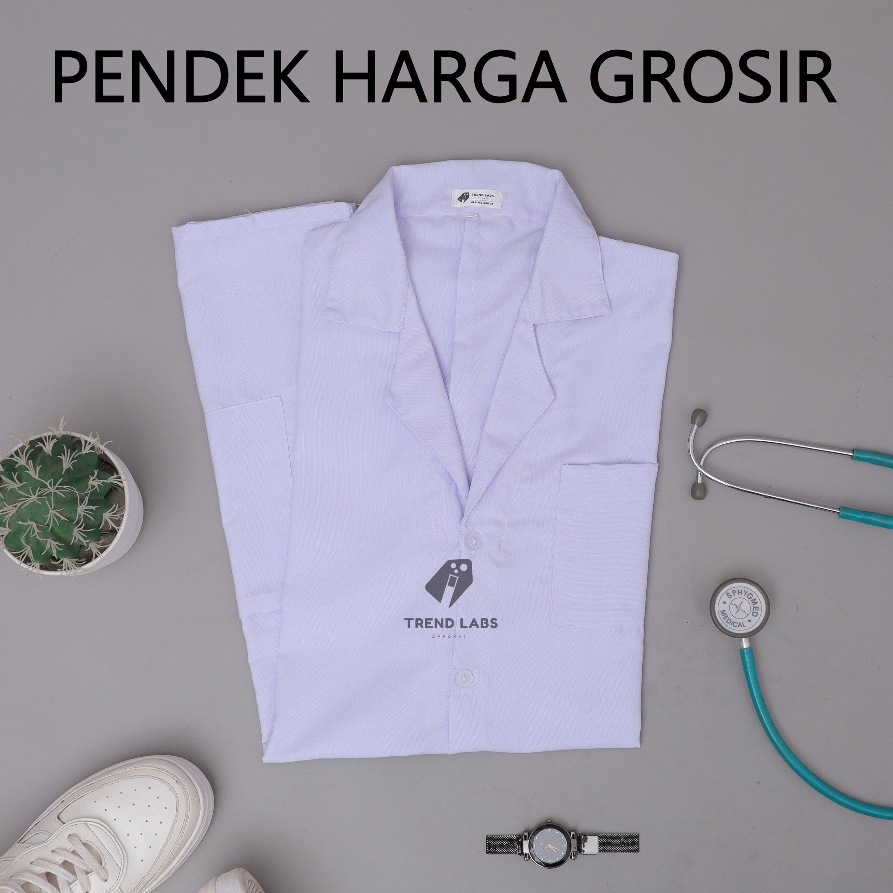 Jual GROSIR JAS LABORATORIUM LENGAN PENDEK (KODIAN = 20 PCS) | Shopee ...