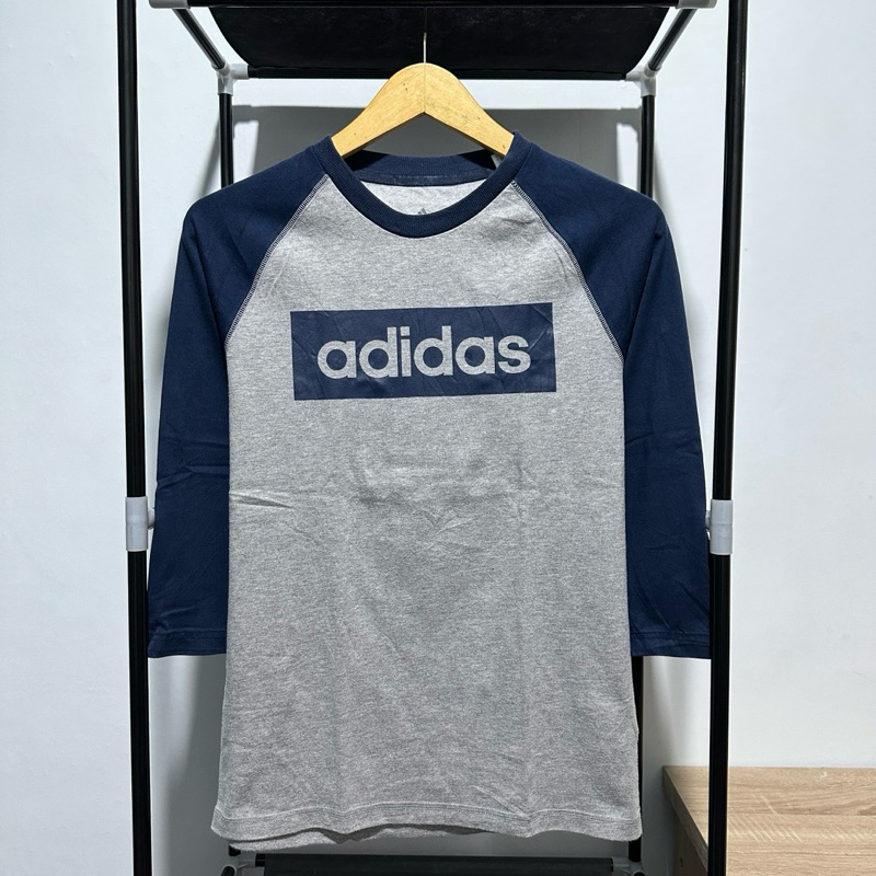 Jual Raglan Tshirt Branded Original Navy Grey | Shopee Indonesia
