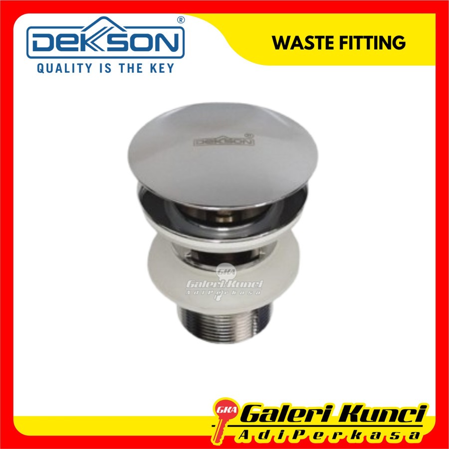 Jual Waste Fitting Pop-Up DEKKSON WF 8002 CP Lubang Pembuangan Air Wastafel Dekson Pop Up Waste ...