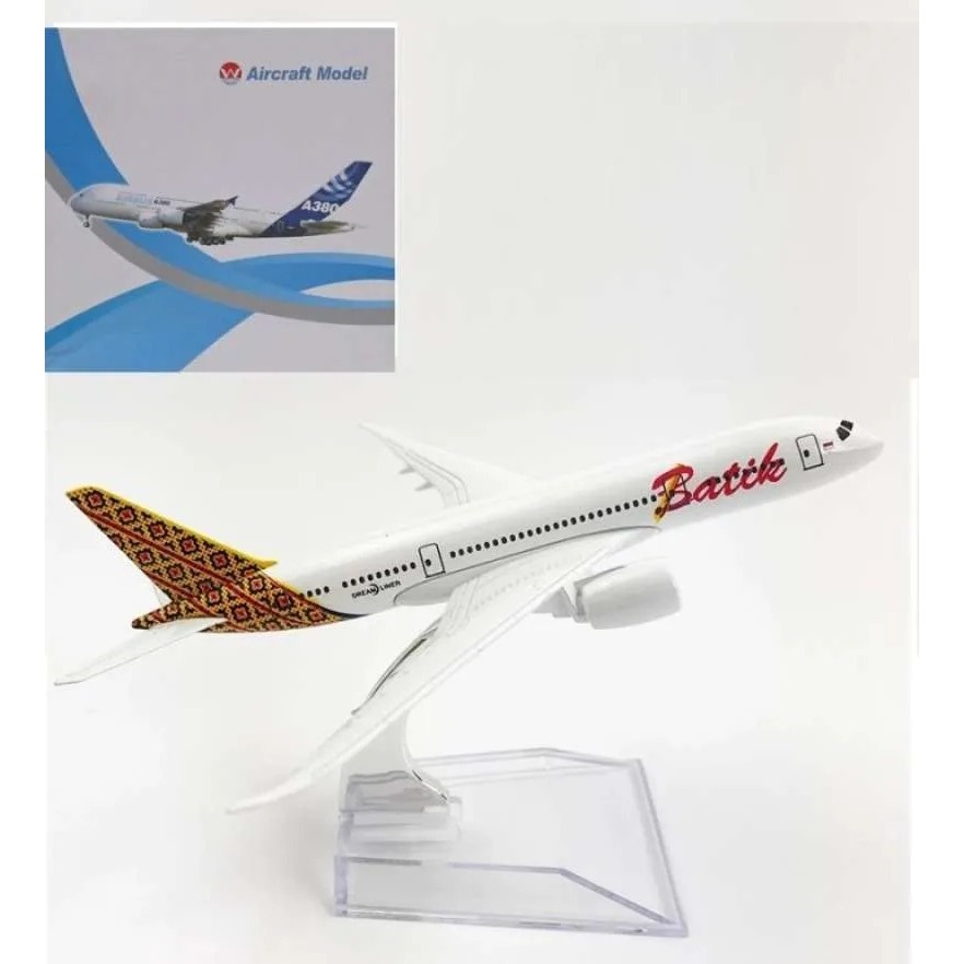 Jual Miniatur Diecast Pesawat Batik Air Indonesia | Shopee Indonesia