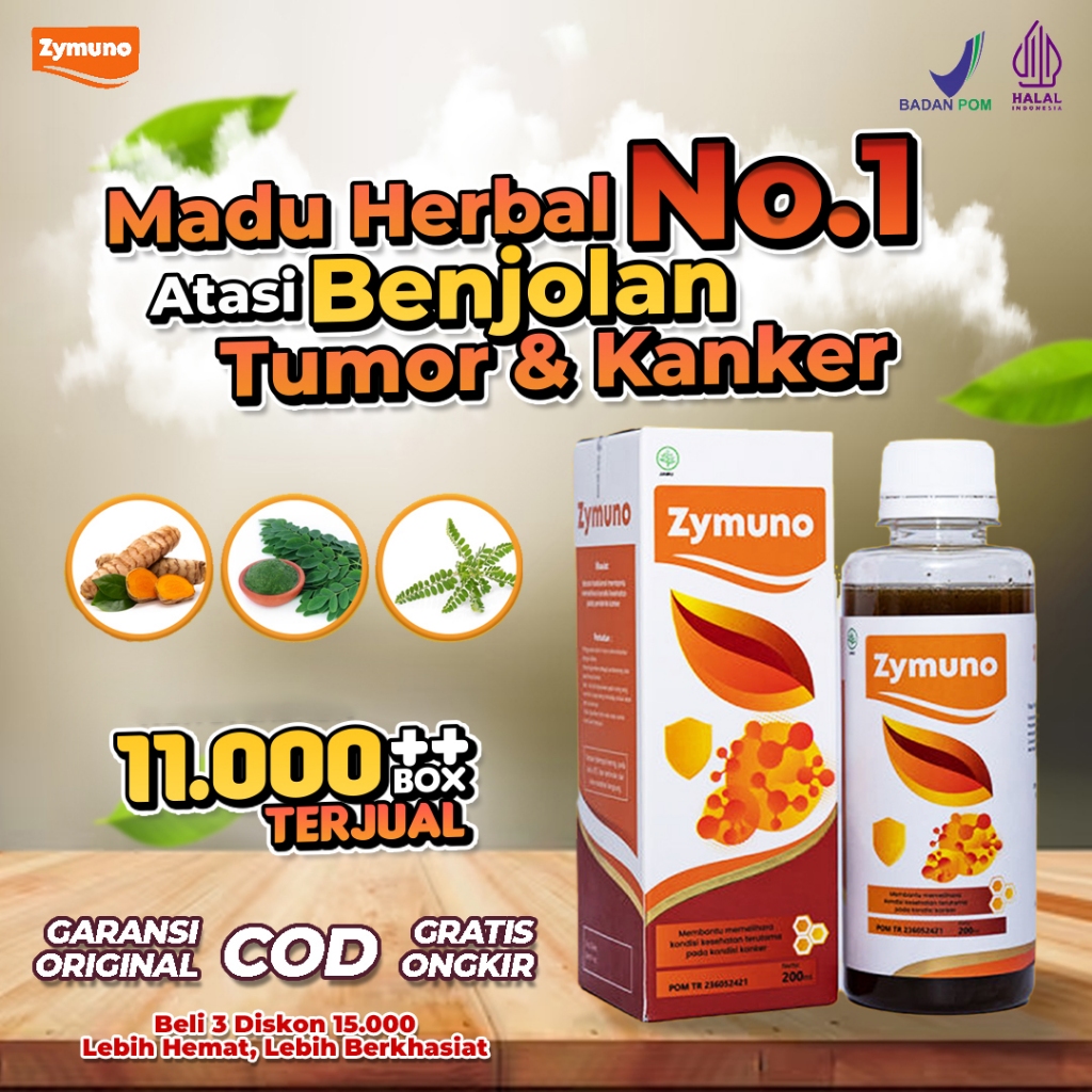 Jual Zymuno Madu Herbal Original Mengatasi Benjolan Tumor Kanker ...