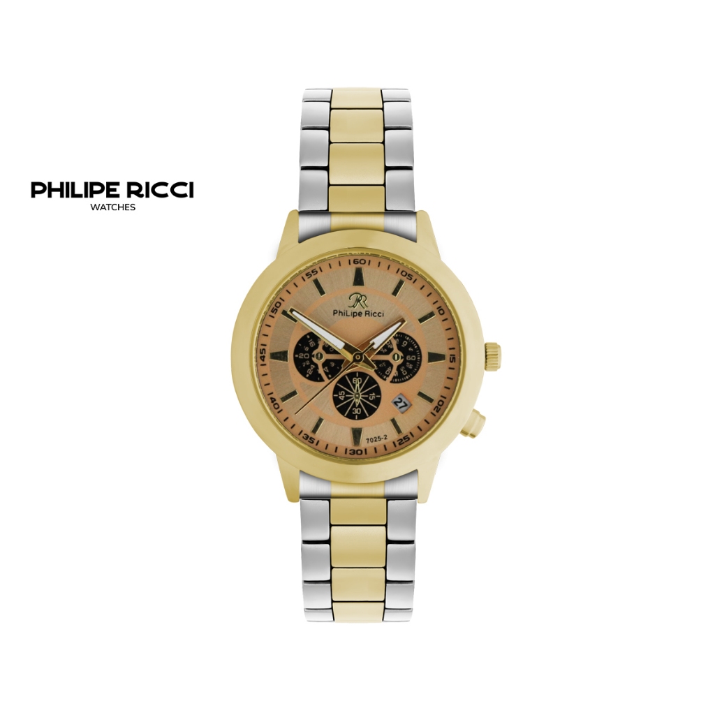 Jual PhiLipe Ricci Jam Tangan Wanita Rantai Kecil Diameter Bulat Gaya ...