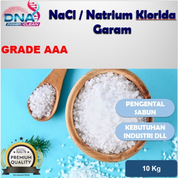 Jual [DNA] NaCl 10 Kg / Garam / Natrium Klorida / Sodium Chloride / Non Yodium Bahan Kimia ...