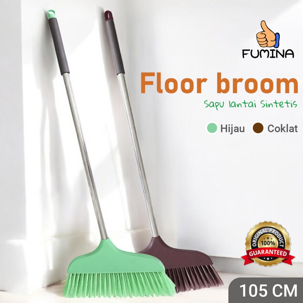 Jual FUMINA Sapu Lantai Nilon Floor Broom Sapu nylon Sapu rumah Sapu ...