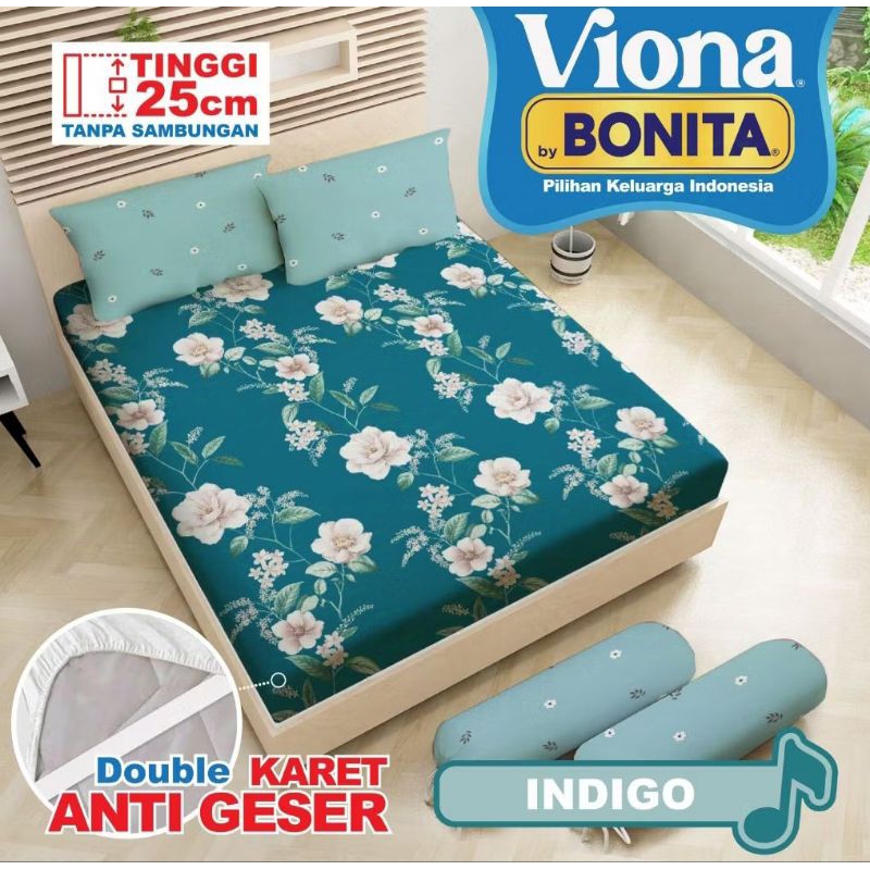 Jual Sprei Viona by Bonita Ukuran King Queen Single 180/160/120 Tinggi ...