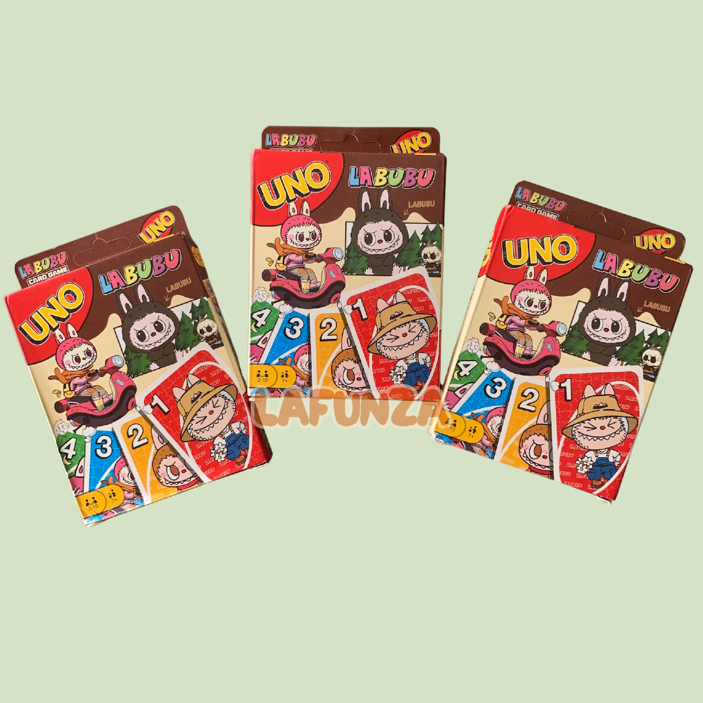 Jual LAFUNZA Kartu Uno Karakter Labubu | Mainan Kartu Uno Labubu | Card ...