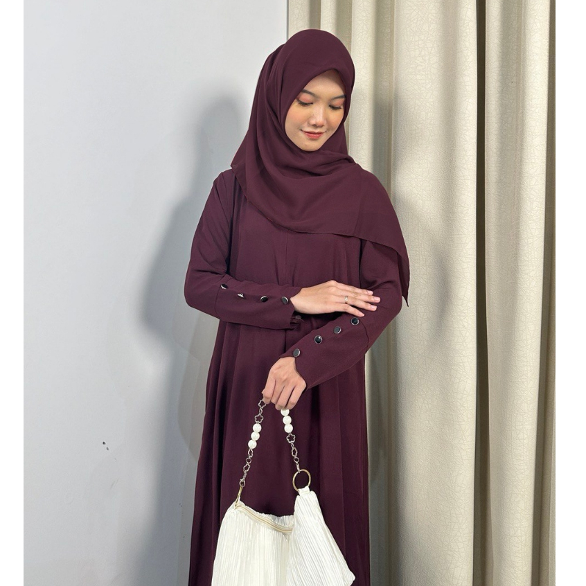 Jual Abaya Hitam Turkey Aliyah Gamis Syari Muslimah Jetblack Hitam ...