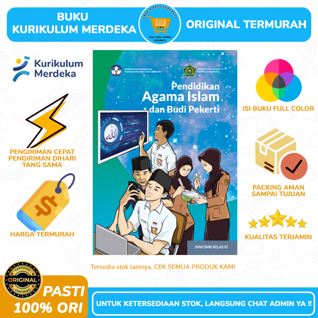 Jual Buku Siswa PAI Pendidikan Agama Islam Kelas 11 SMA/SMK - Paket ...