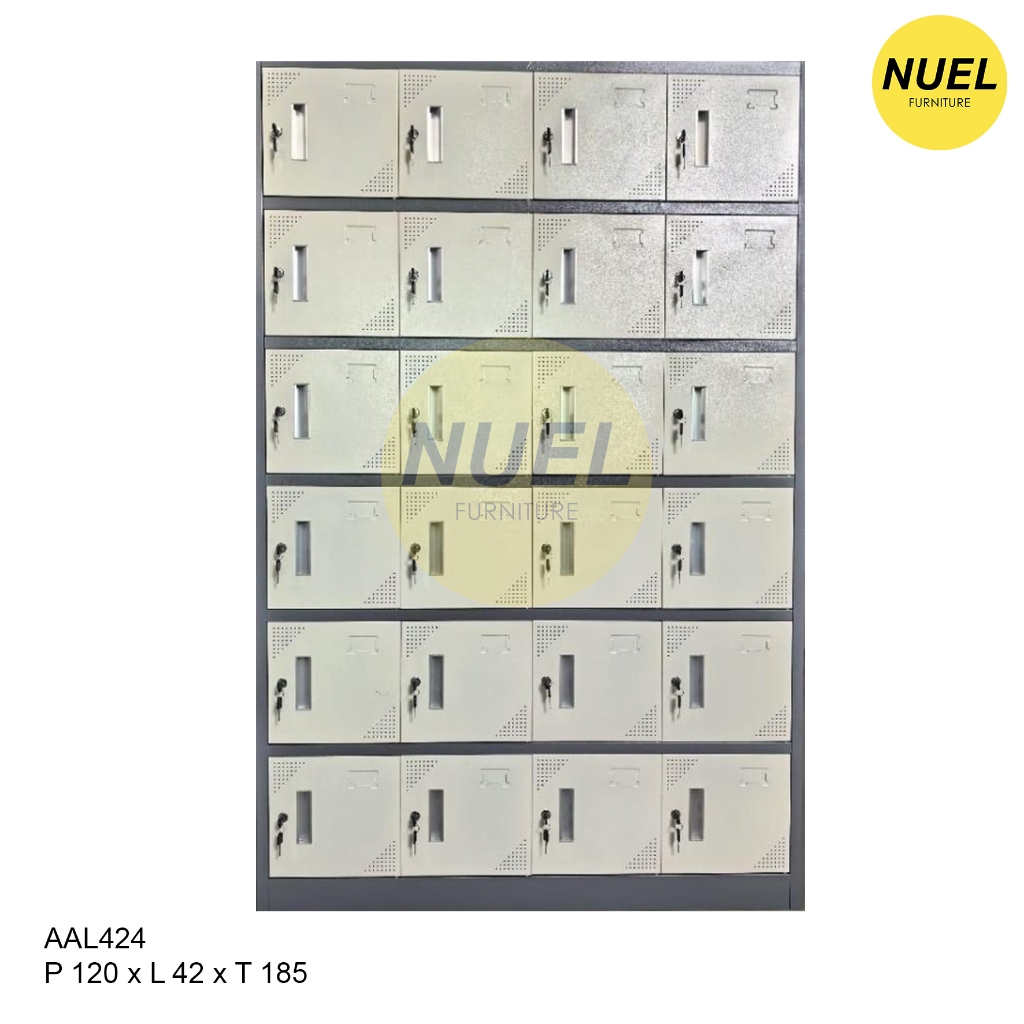 Jual Lemari Locker Arsip Kantor / Loker Kabinet Besi Susun 24 Pintu ...