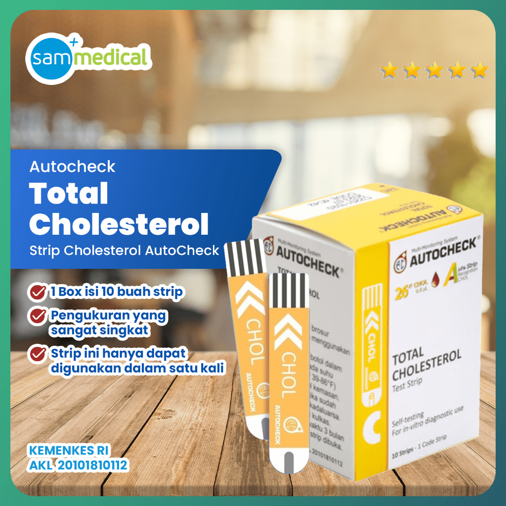Jual Autocheck Strip Cholesterol / Strip Kolestrol / Refill Strip ...