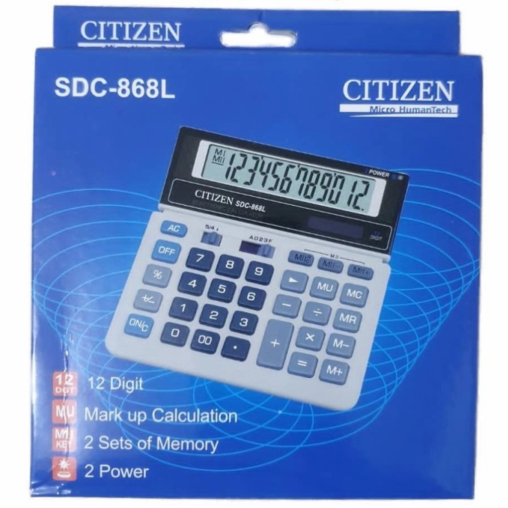 Jual Kalkulator Citizen SDC 868L - Kalkulator Sedang - Kalkulator 12 ...