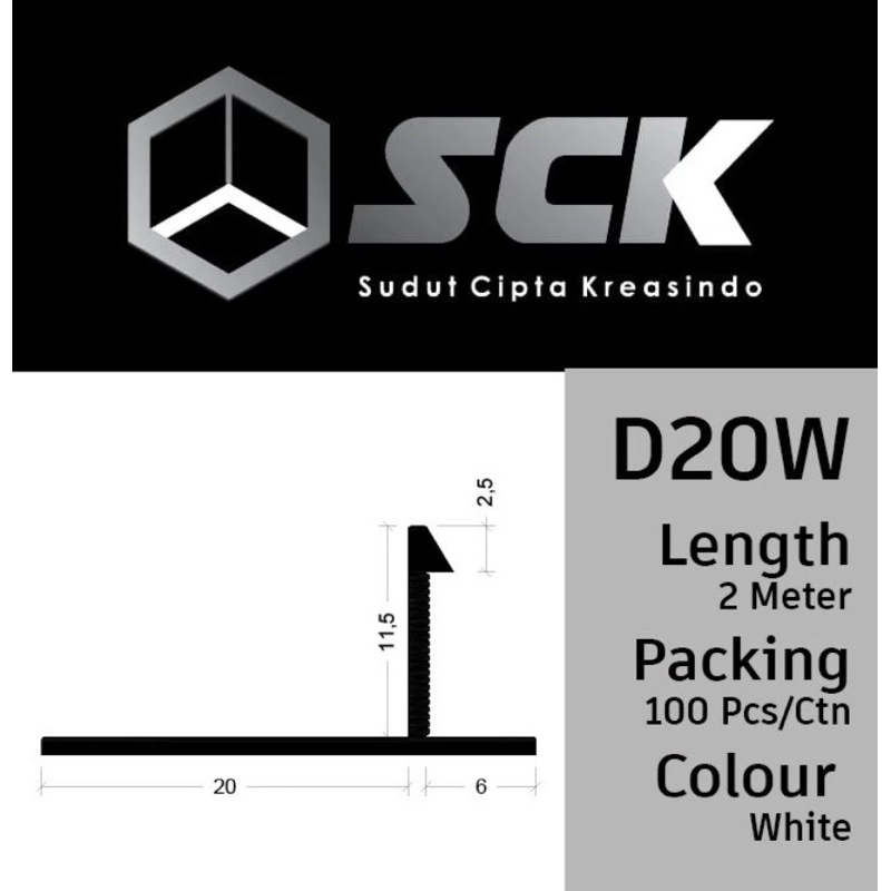 Jual Tali air / door Frame kusen UPVC PVC SCK D20 W (2m) | Shopee Indonesia
