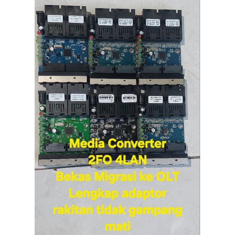 Jual MEDIA CONVERTER 2FO 4LAN,3FO 2LAN,DAN SINGGLE-A/B.BEKAS NORMAL ...