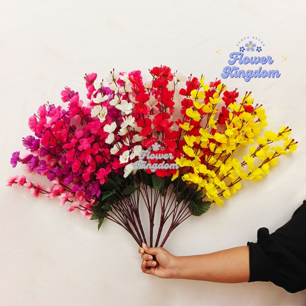 Jual Artifical Jumbo Sakura Cherry Blossom Flower Bunga Imlek Chinese ...