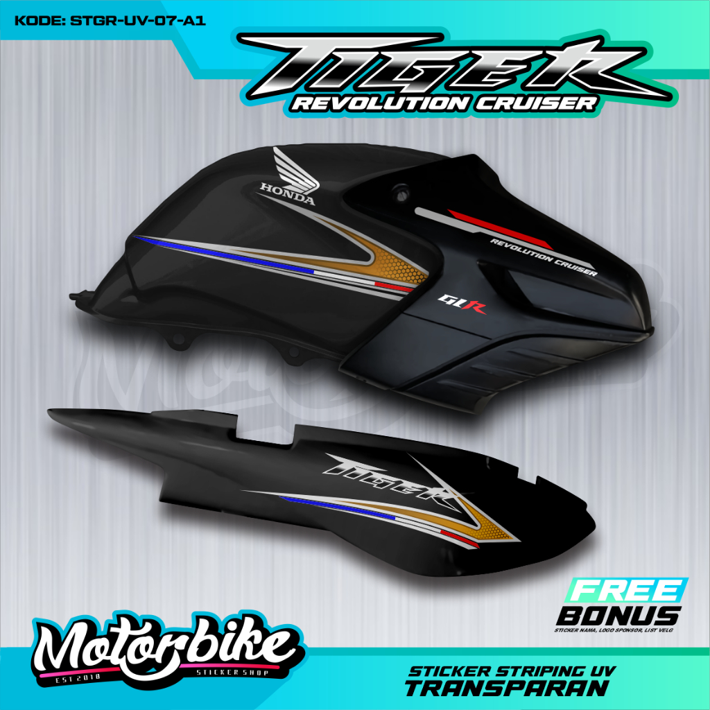 Jual Striping Tiger Revo Variasi Striping Tiger Custom Transparan ...