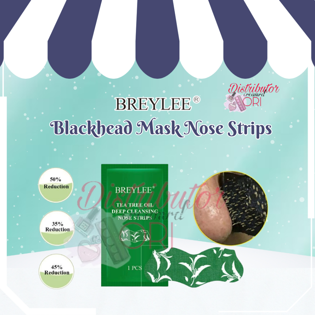 Jual [BPOM] BREYLEE Tea Tree Blackhead Mask Nose Strips - Masker Hidung ...