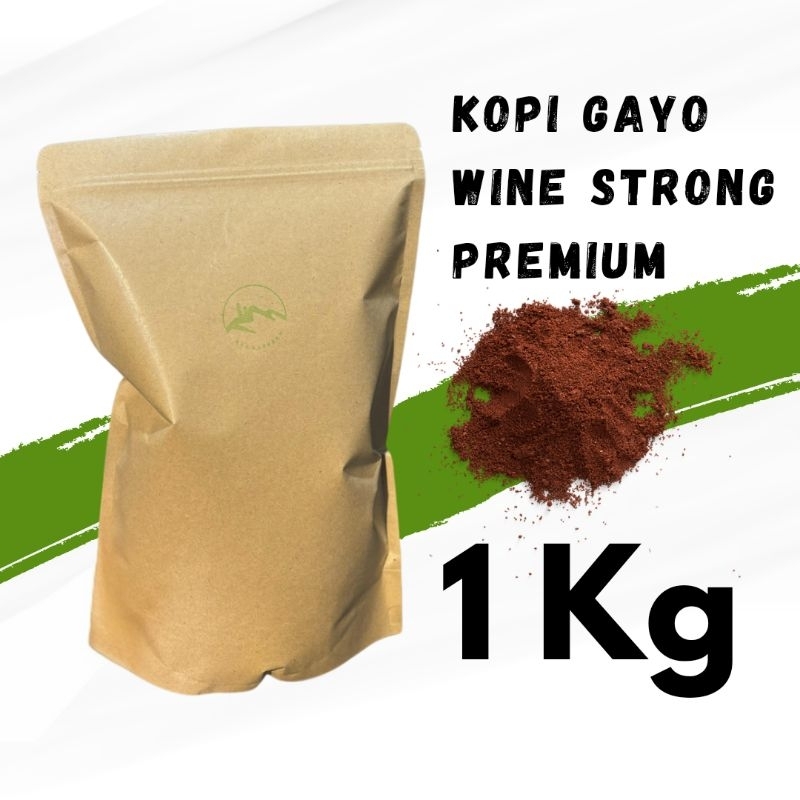 Jual KOPI WINE GAYO Strong PREMIUM 1 Kg (Grosir Terlaris) | Shopee ...