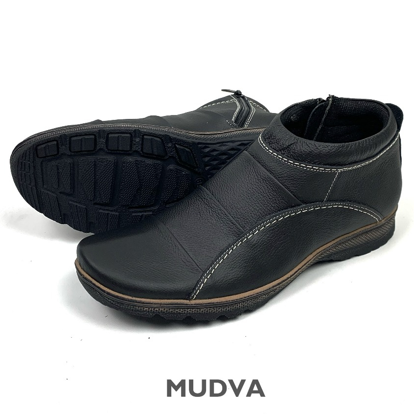 Jual Sepatu Boots Pria Kulit Asli Casual Boot Touring Single Zipper ...