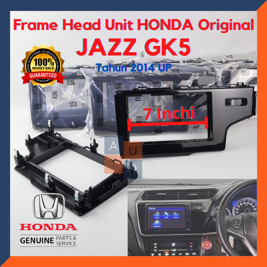 Jual Frame Head Unit HONDA Jazz GK5 2014 UP 7 inch Original PART 77250 ...
