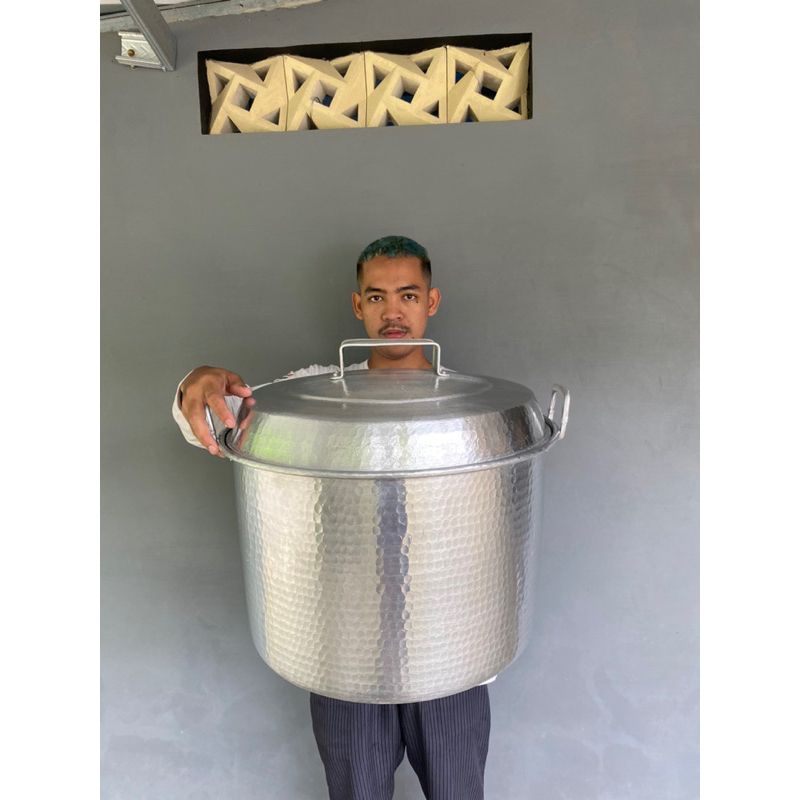 Jual Panci jumbo uk 50cm full alumunium tempa kapasitas 60liter air ...