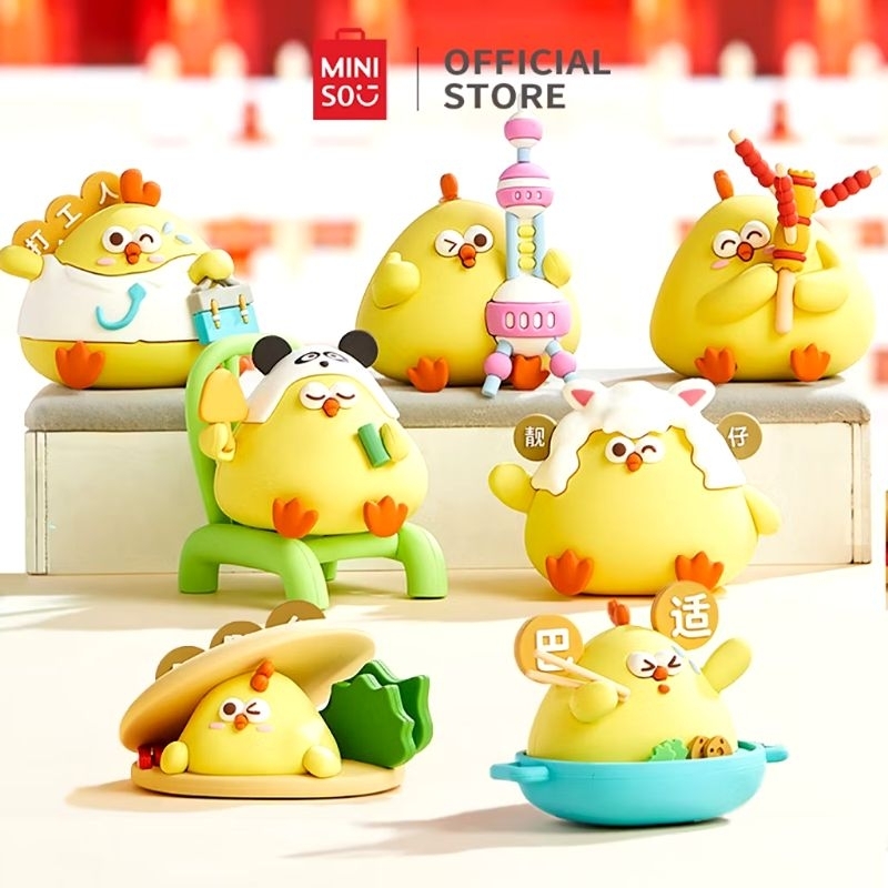 Jual MINISO x DUN DUN Chicken Series Blind Box Surprise Unboxing ...