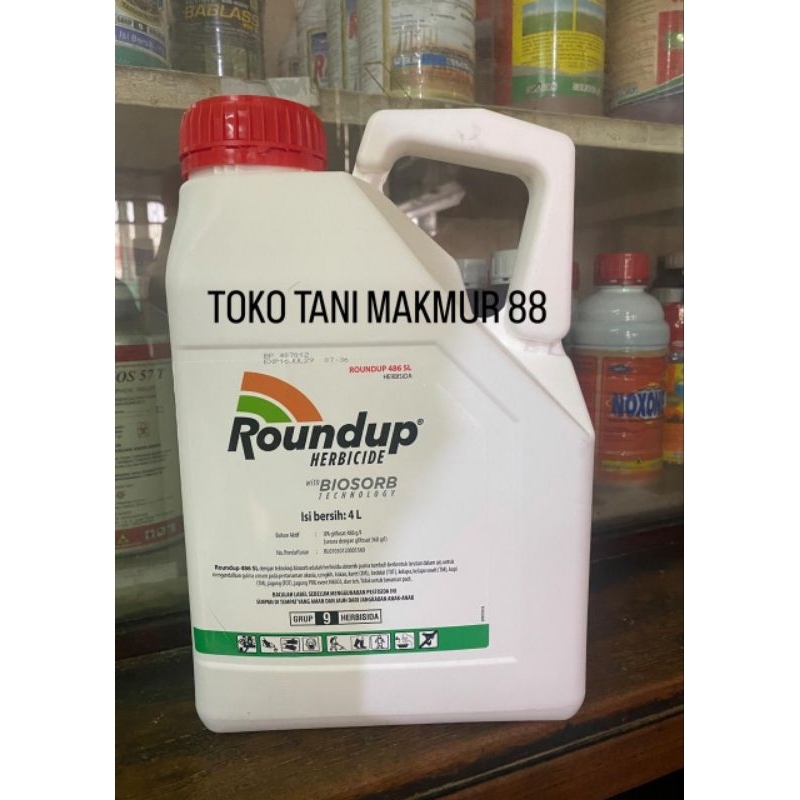 Jual Herbisida Roundup 4 liter racun rumput sistemik glifosat mati ...