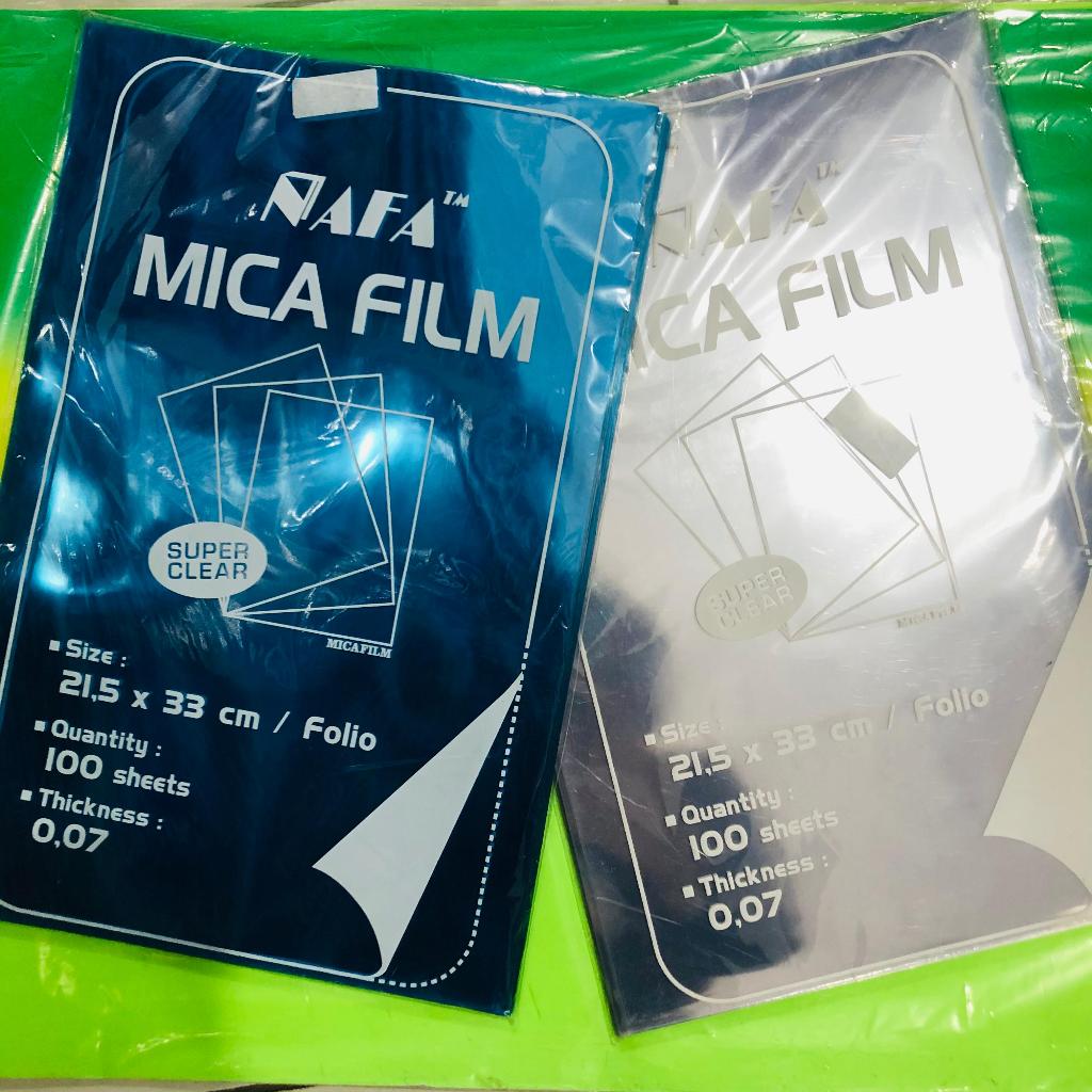 Jual Plastik Mika Jilid / Mica Film Plastik Nafa F4 Ukuran 21,5 x 33cm | Shopee Indonesia