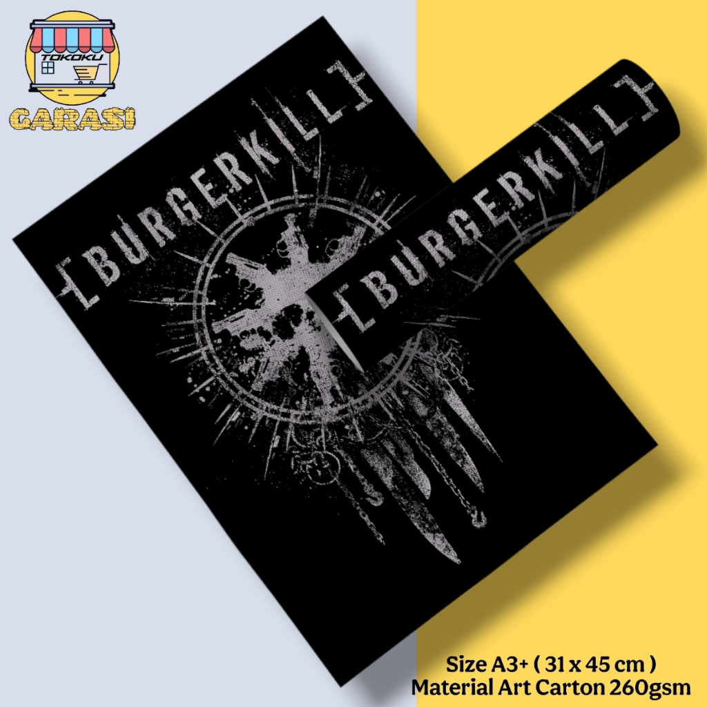 Jual poster art carton 260 gsm band burgerkill poster dinding band metal rock indonesia | Shopee ...