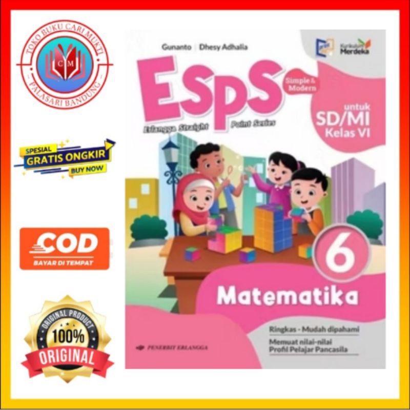 Jual BUKU ESPS MATEMATIKA UNTUK SD/MI KELAS 6 KURIKULUM MERDEKA | Shopee Indonesia