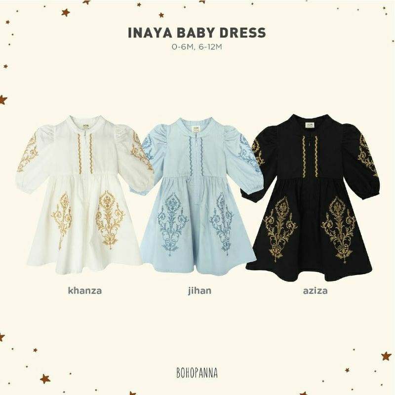 Jual BOHOPANNA - RAYA COLLECTION - INAYA BABY DRESS - Dress Muslim Bayi ... Jual BOHOPANNA - RAYA COLLECTION - INAYA BABY DRESS - Dress Muslim Bayi ...