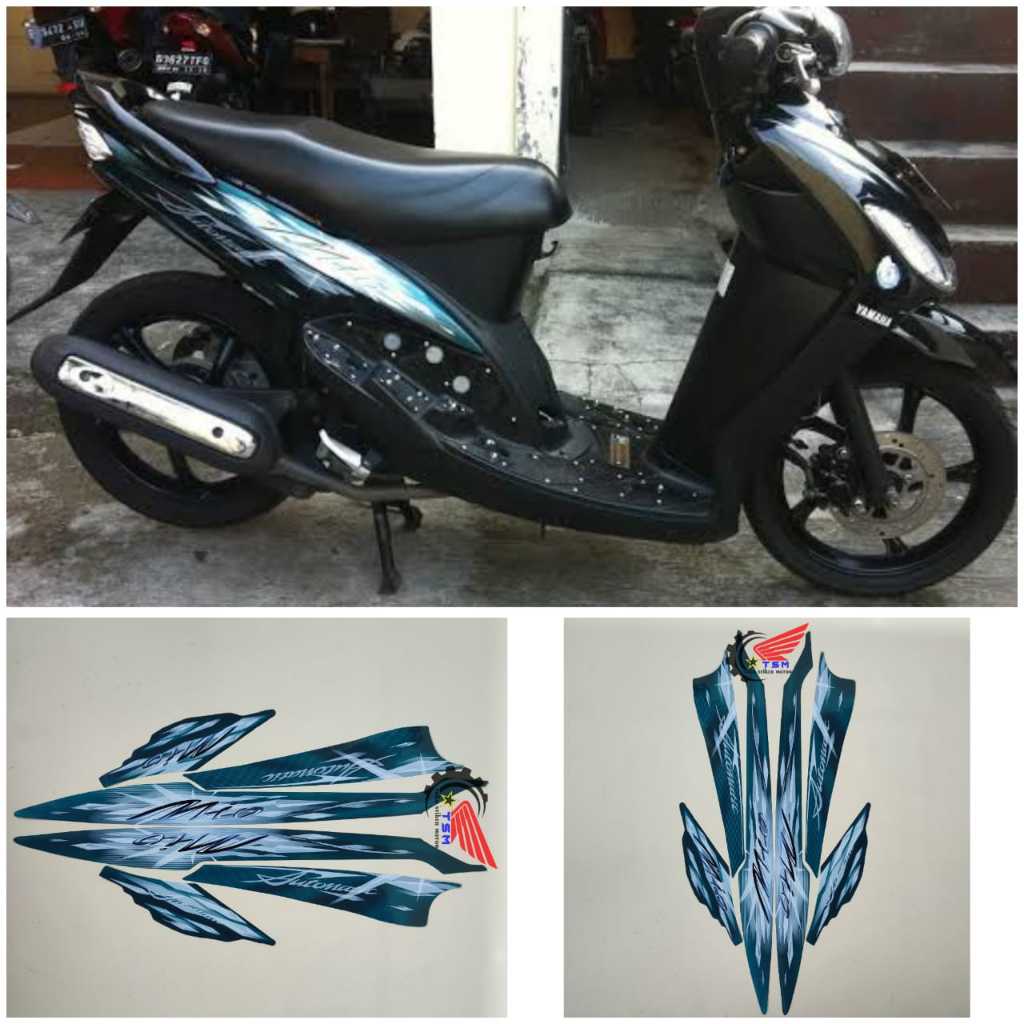 Jual STIKER STRIPING LIS LES POLET BODY MOTOR YAMAHA MIO SPORTY / SMILE ...