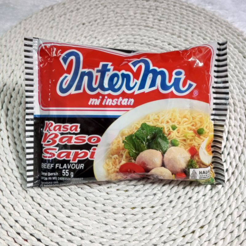 Jual MIE INTERMI - Harga 10pcs/bungkus Rasa Baso Sapi 55gr - Mie Instan ...