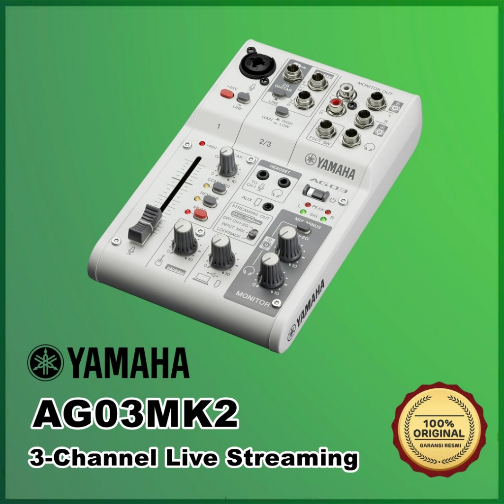 Jual Yamaha AG03MK2 AG03 AG 03 MK2 MKii AG03MKii 3-Channel Live Streaming Loopback Mixer/USB ...