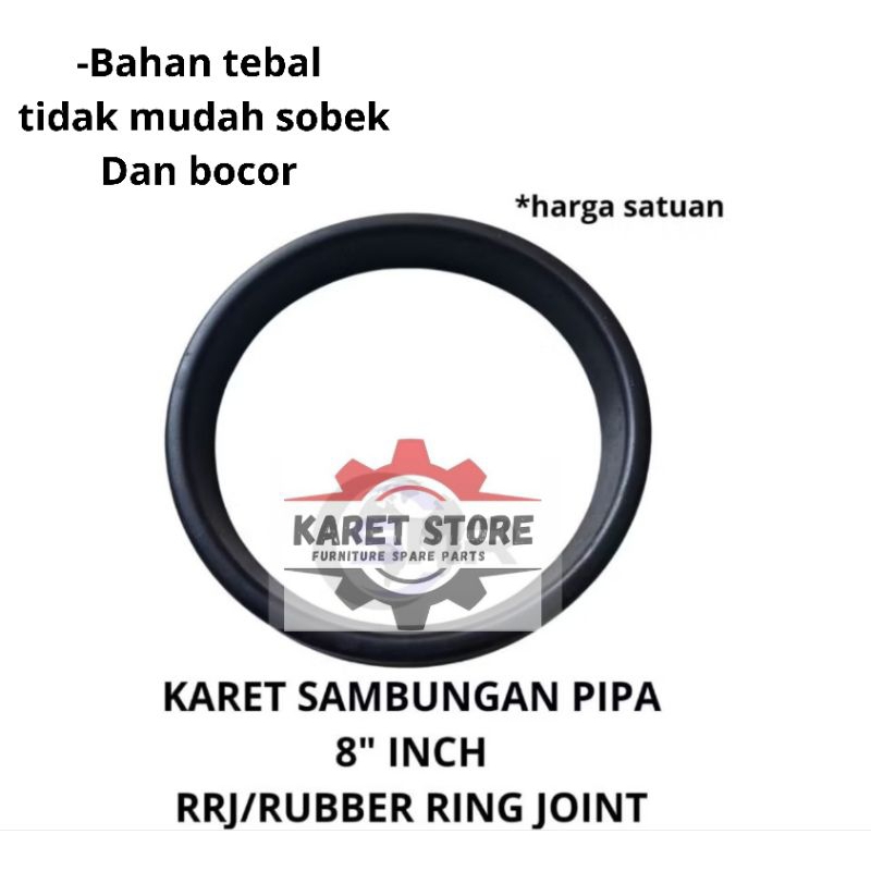 Jual KARET SAMBUNGAN PIPA PVC RRJ 8 INC.Diameter 203mm. | Shopee Indonesia