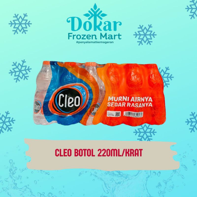 Jual Cleo Air Mineral Botol 220ml/krat | Shopee Indonesia